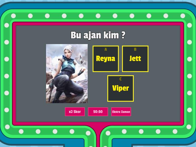 Valorant Ajan Bilmece - Gameshow testi