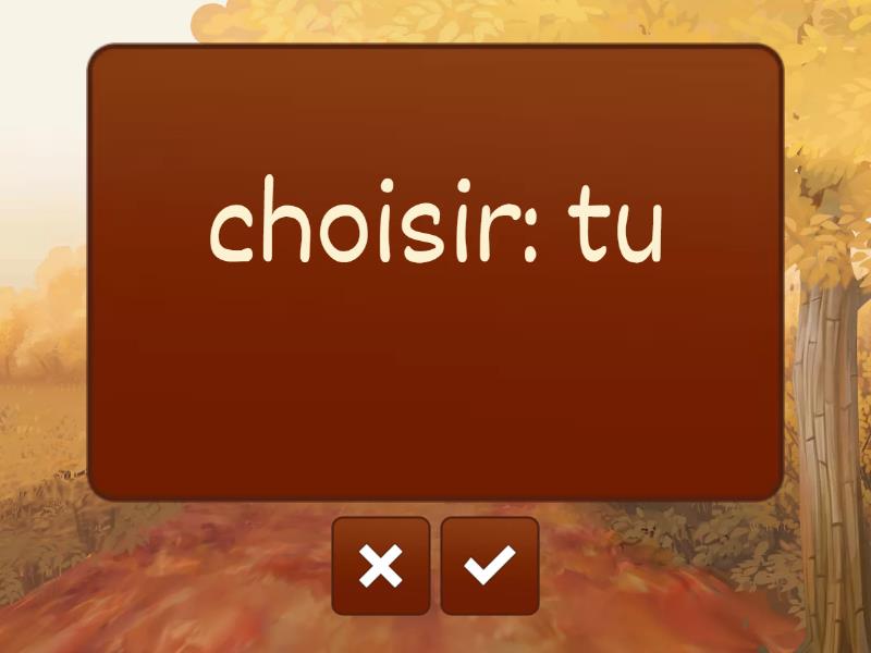 Passé composé verbes en -ir - Flash cards
