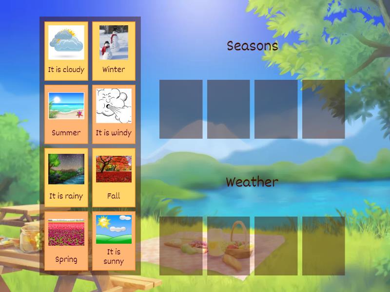 Seasons and weather!! - Group sort