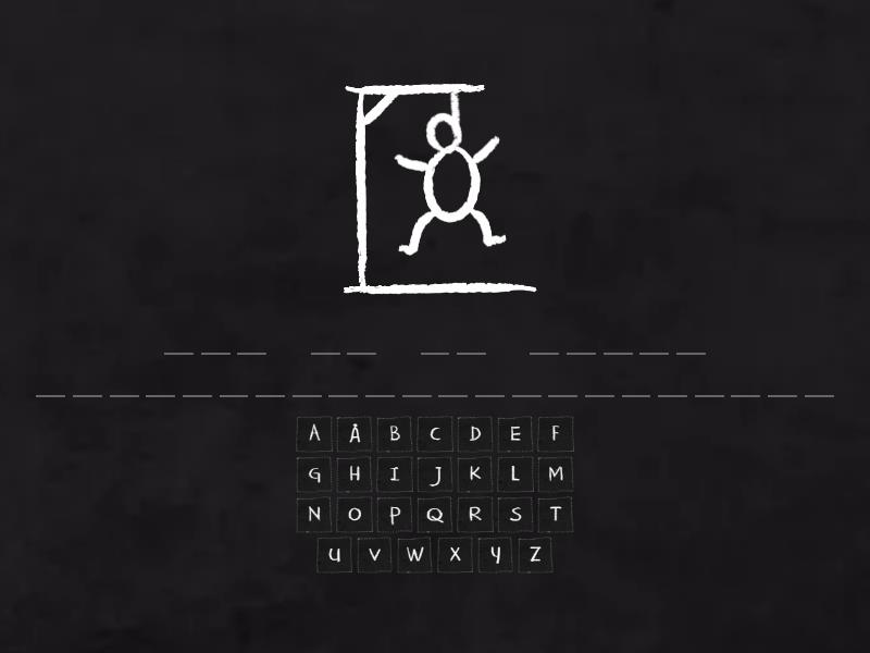 hang man - Hangman