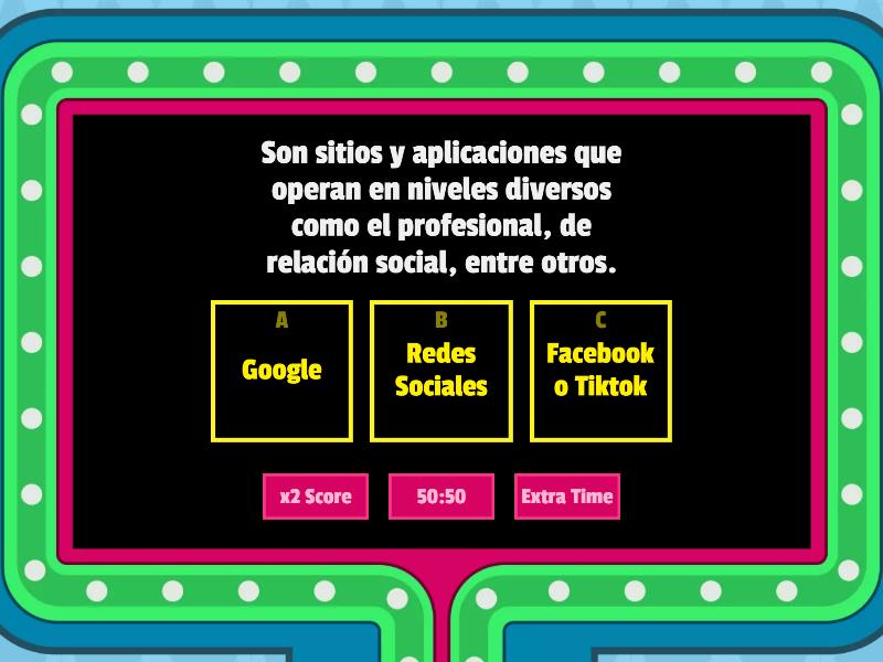 REDES SOCIALES - Gameshow quiz