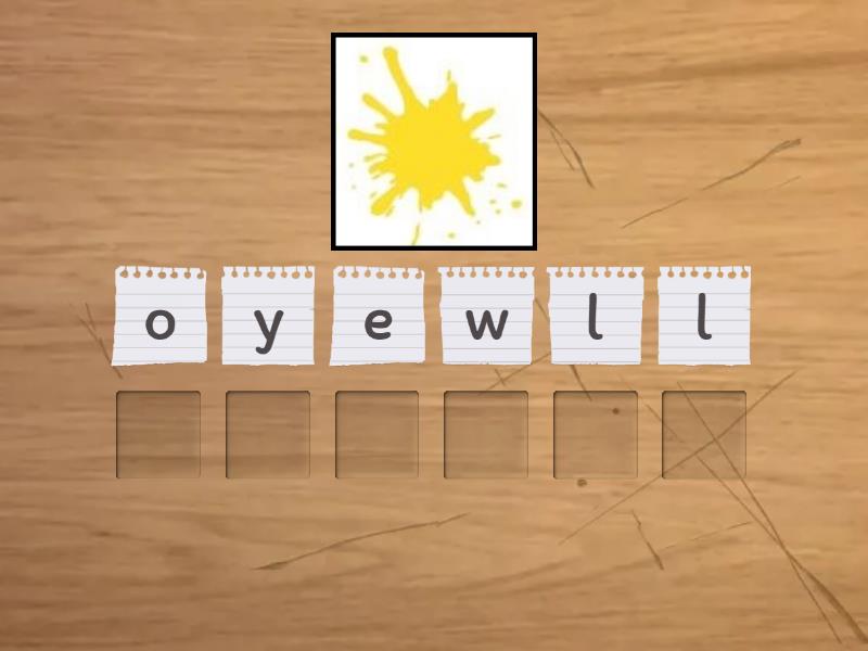 Colours - Anagram