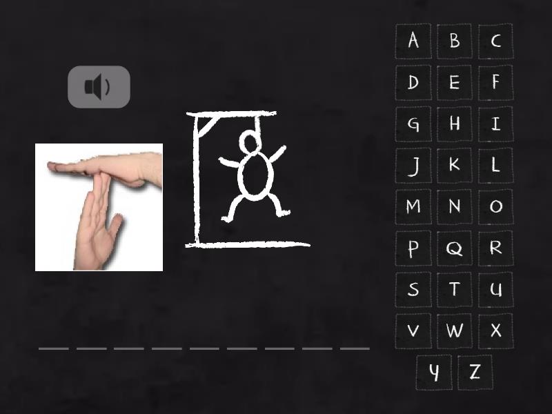 sign language activity 1 - Hangman