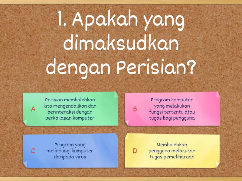 Perisian Komputer - Kuiz