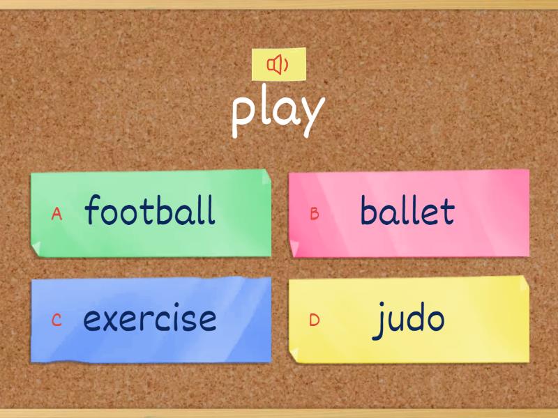 Collocations: do-go-play SPORTS - ACTIVITIES - Quiz