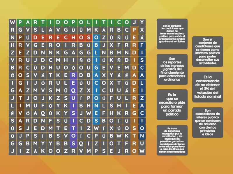 DINÁMICA 1 - Sopa de letras