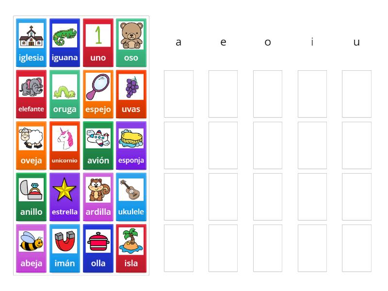 Vocal inicial. - Group sort