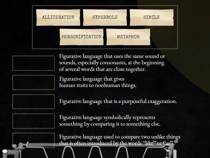 Figurative Language - Match up