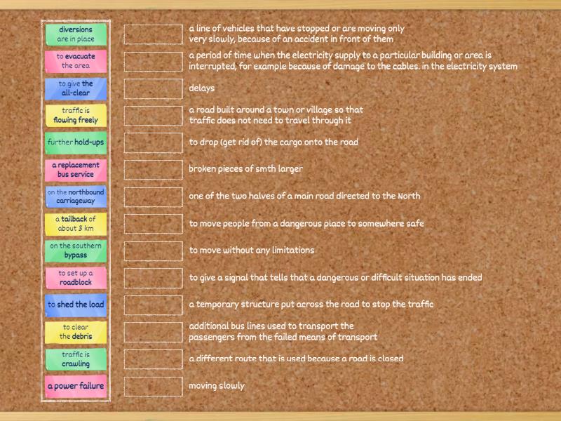 Roadmap B2+ Unit 5A ex. 3 vocabulary - Une las parejas