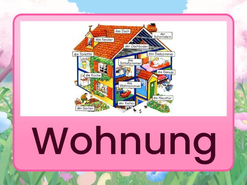 Flashcard Wohnung by Tama - Flash cards