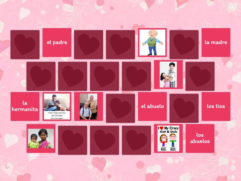 La Familia y Adjetivos #1 - Parejas
