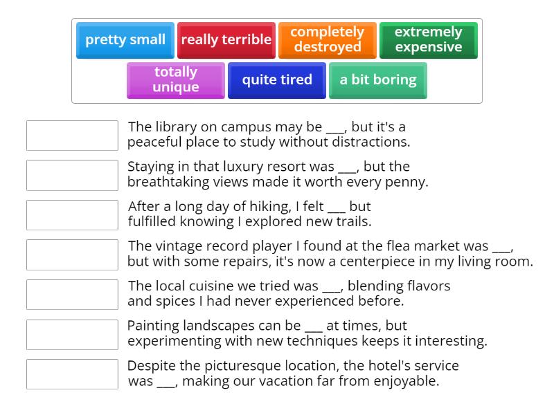 Modifiers - Match up