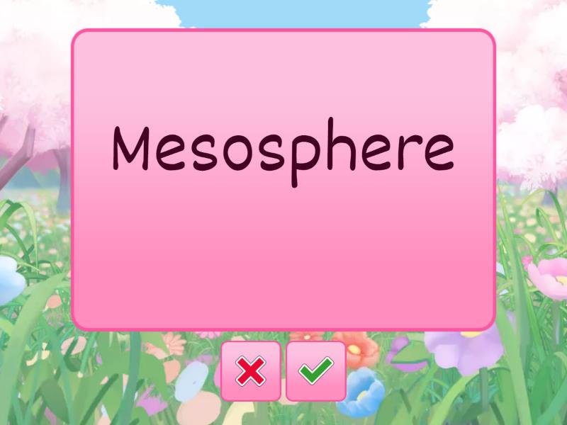 LAYERS OF THE ATMOSPHERE - Flash cards