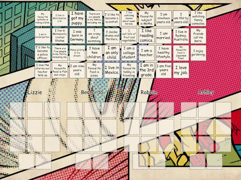 Introducing yourself - Group sort