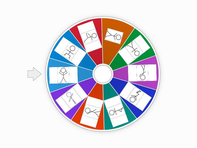 Imitando la pose - Spin the wheel
