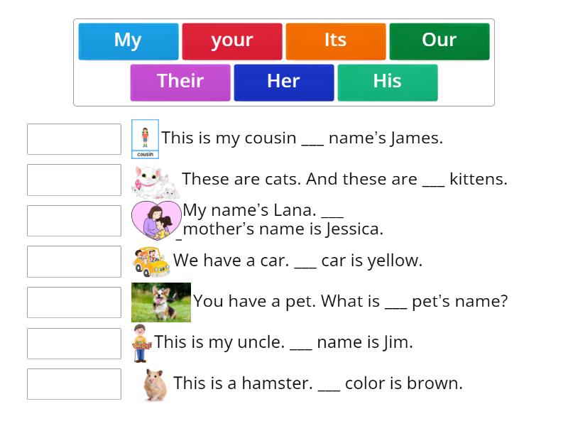 possessive pronounce - Match up