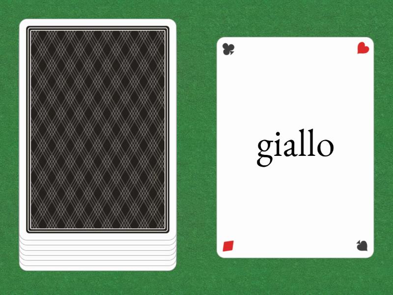 traduci i colori - Random cards