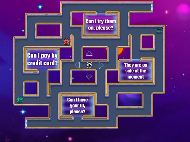 At a shop - Maze chase