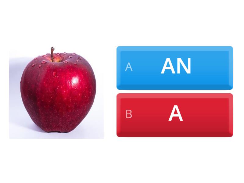 Articles "a/an" - Quiz