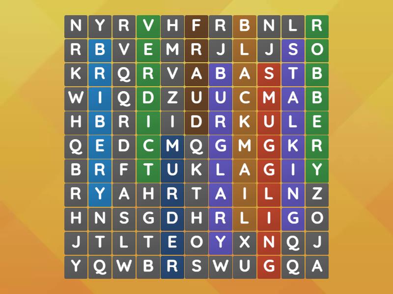 crimes word search - Wordsearch