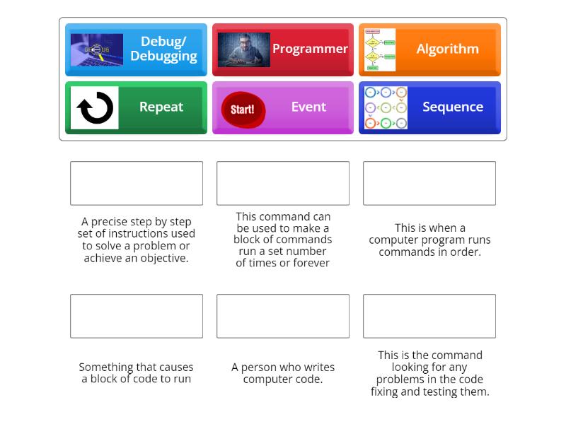 Programming Vocabulary - Match up
