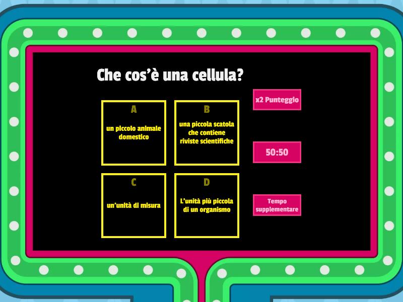 La cellula - Gameshow quiz