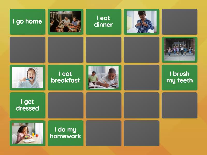 Routine Memory Game - Matching pairs