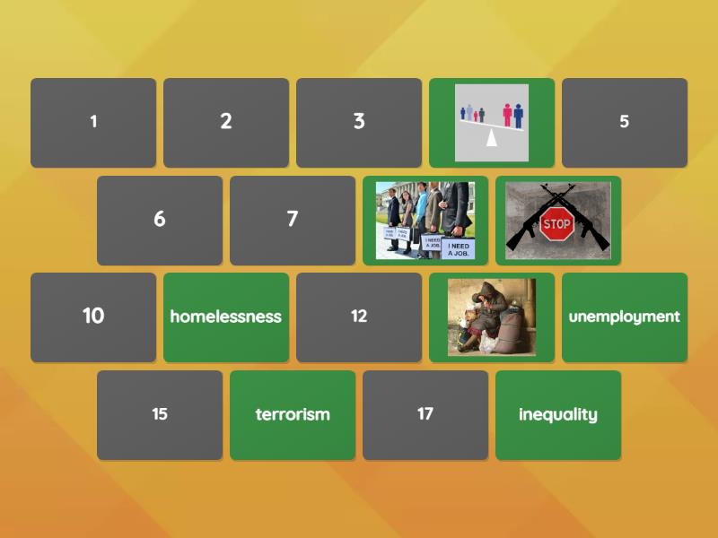 Global issues - Matching pairs