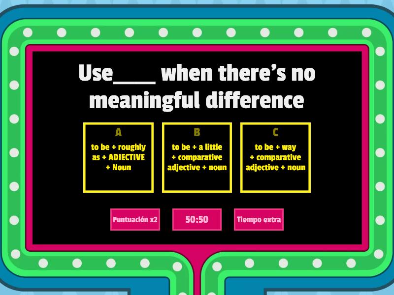 Modifying comparisons_ Review - Gameshow quiz