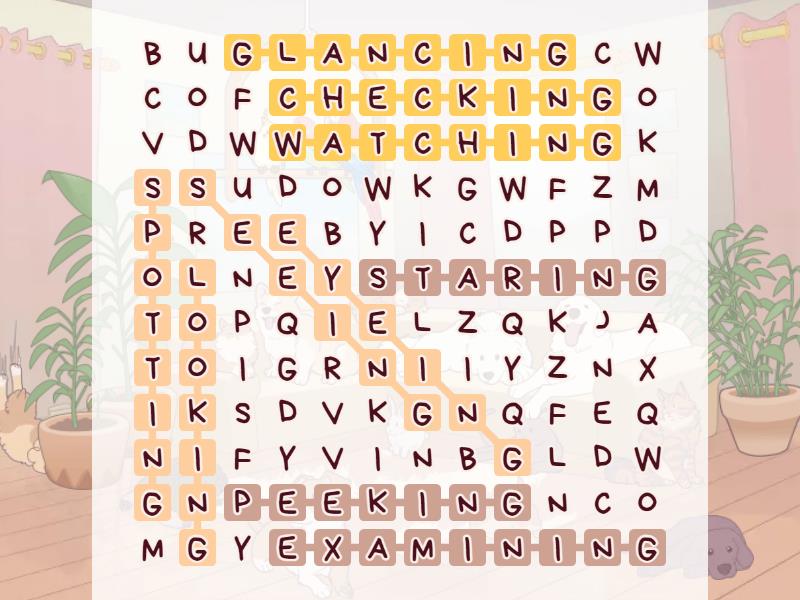 Backwards - Wordsearch