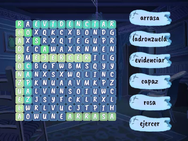 Reglas ortograficas de la C - S - Z - Sopa de letras