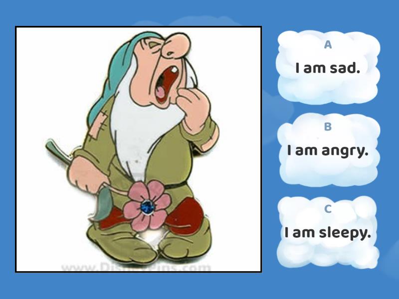 angry/sleepy/ happy/sad/hungry - Quiz