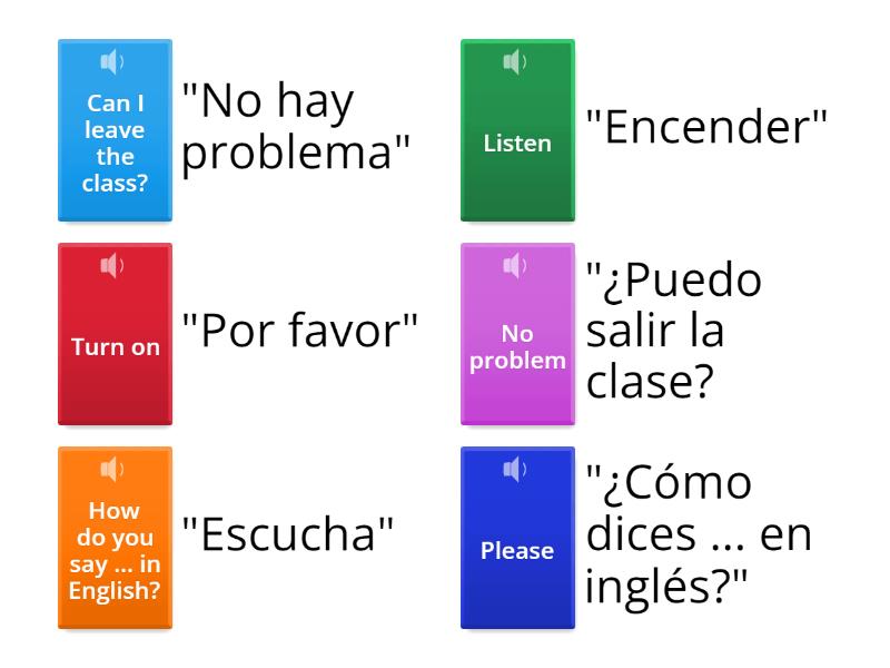 Basic Commands - Une las parejas