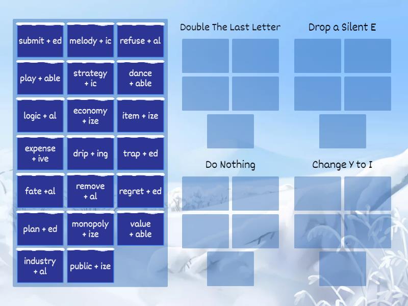 6.7 Double, Change, Drop OR do nothing? - Group sort