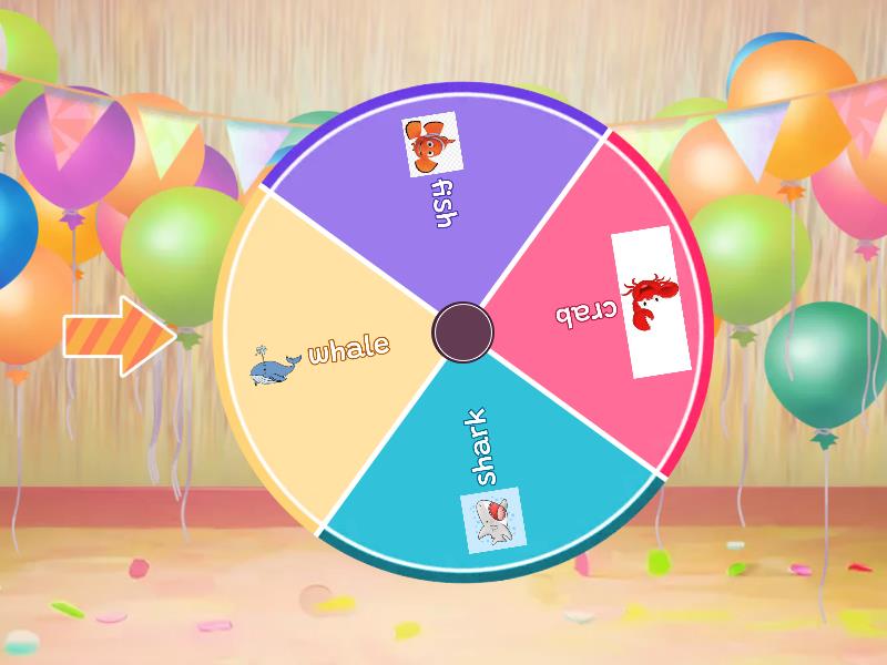 Sea animals wheel - Spin the wheel
