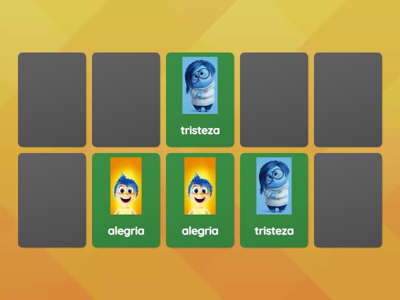 Las emociones, juego de memorias - Matching pairs