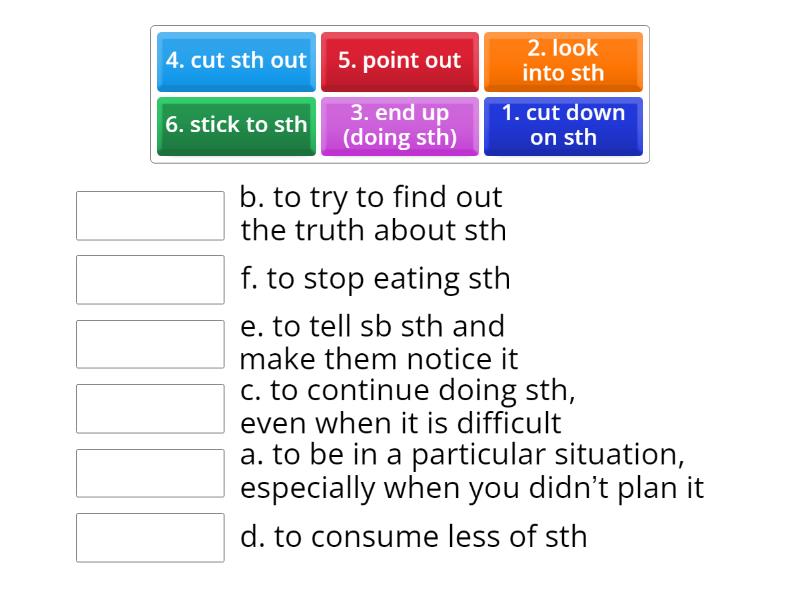 Reading 8 b (new words) - Match up