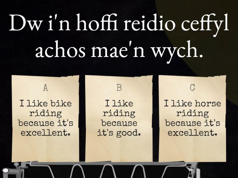 Reasons for opinions CC3 - Quiz