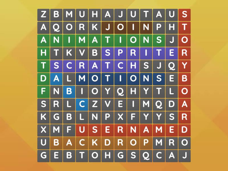 Scratch G4 - Wordsearch
