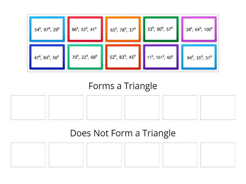 Triangle Or Not? Sorting Activity - Group sort