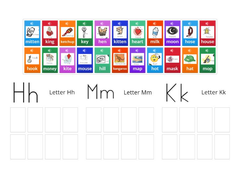 Review /Hh/ /Mm/ /Kk/ homework - Ordenar por grupo