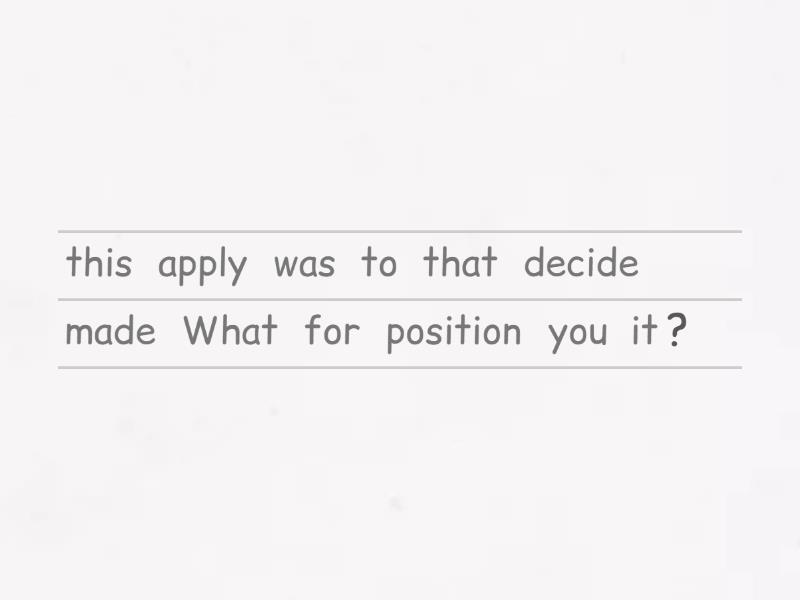 Job interview_ complex questions 8A - Unjumble