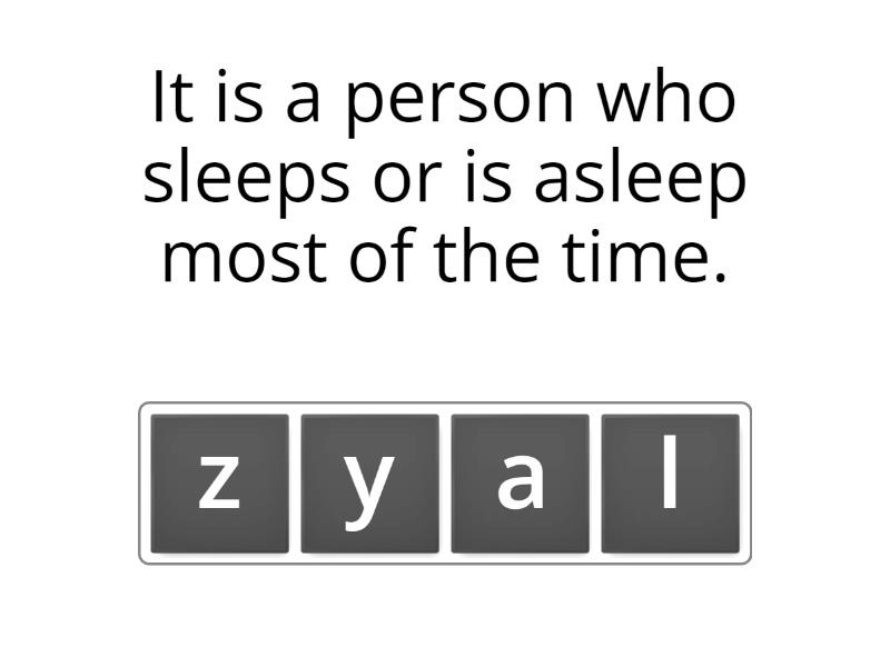 adjectives - Anagram