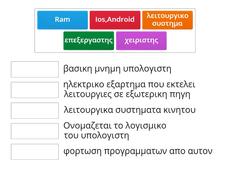 Λειτουργικα Συστηματα - Match up