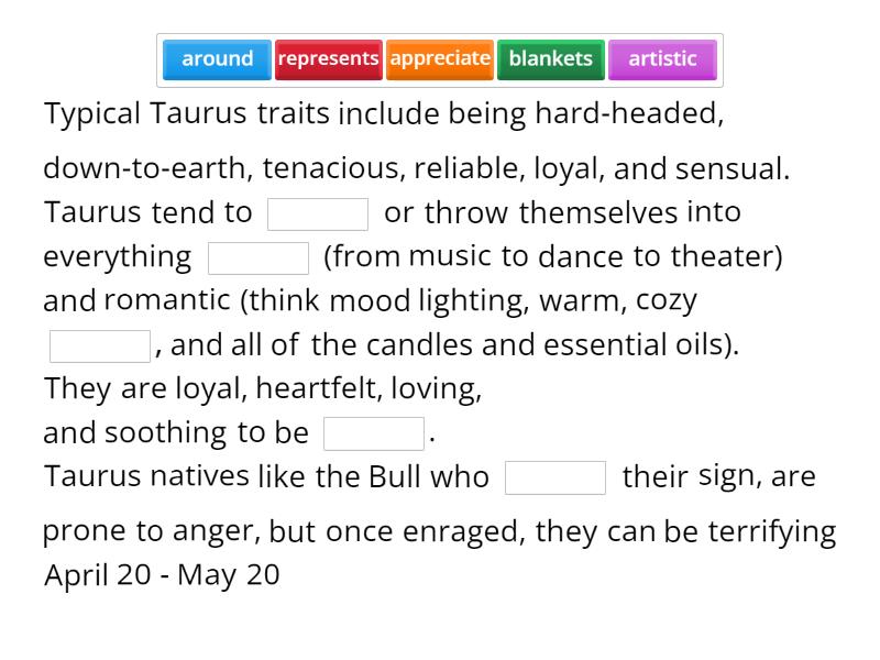 Zodiac Signs. Personality Traits. Earth Signs (Taurus, Virgo, Capricorn ...