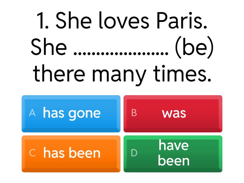Past Simple vs. Present Perfect - Quiz
