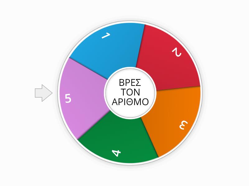 Αριθμοι 1-5 - Spin the wheel