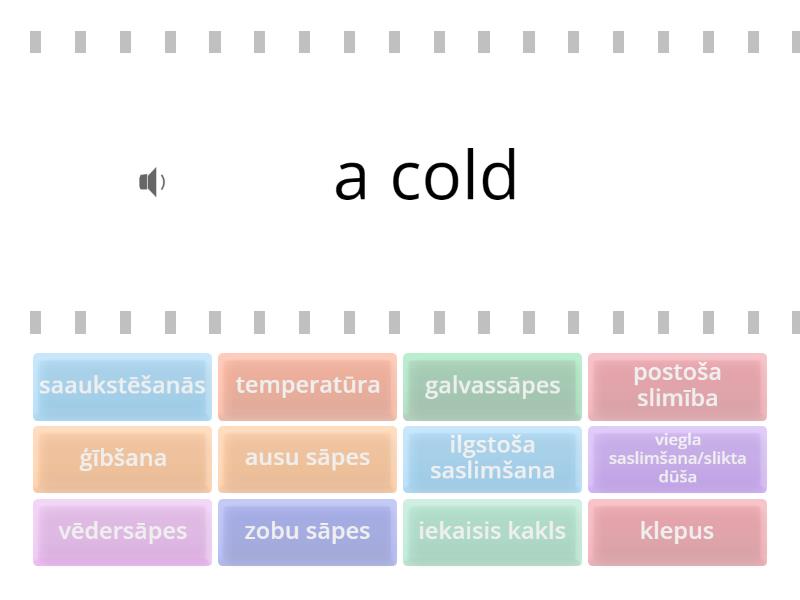 Health problems - Find the match