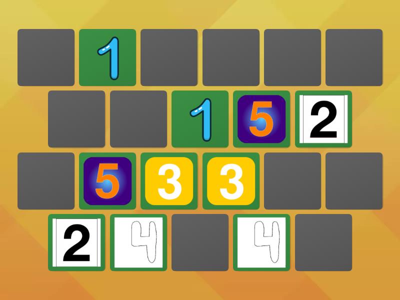 numbers 0-10 memory game - Matching pairs