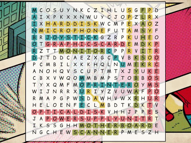 Komponen Komputer - Wordsearch